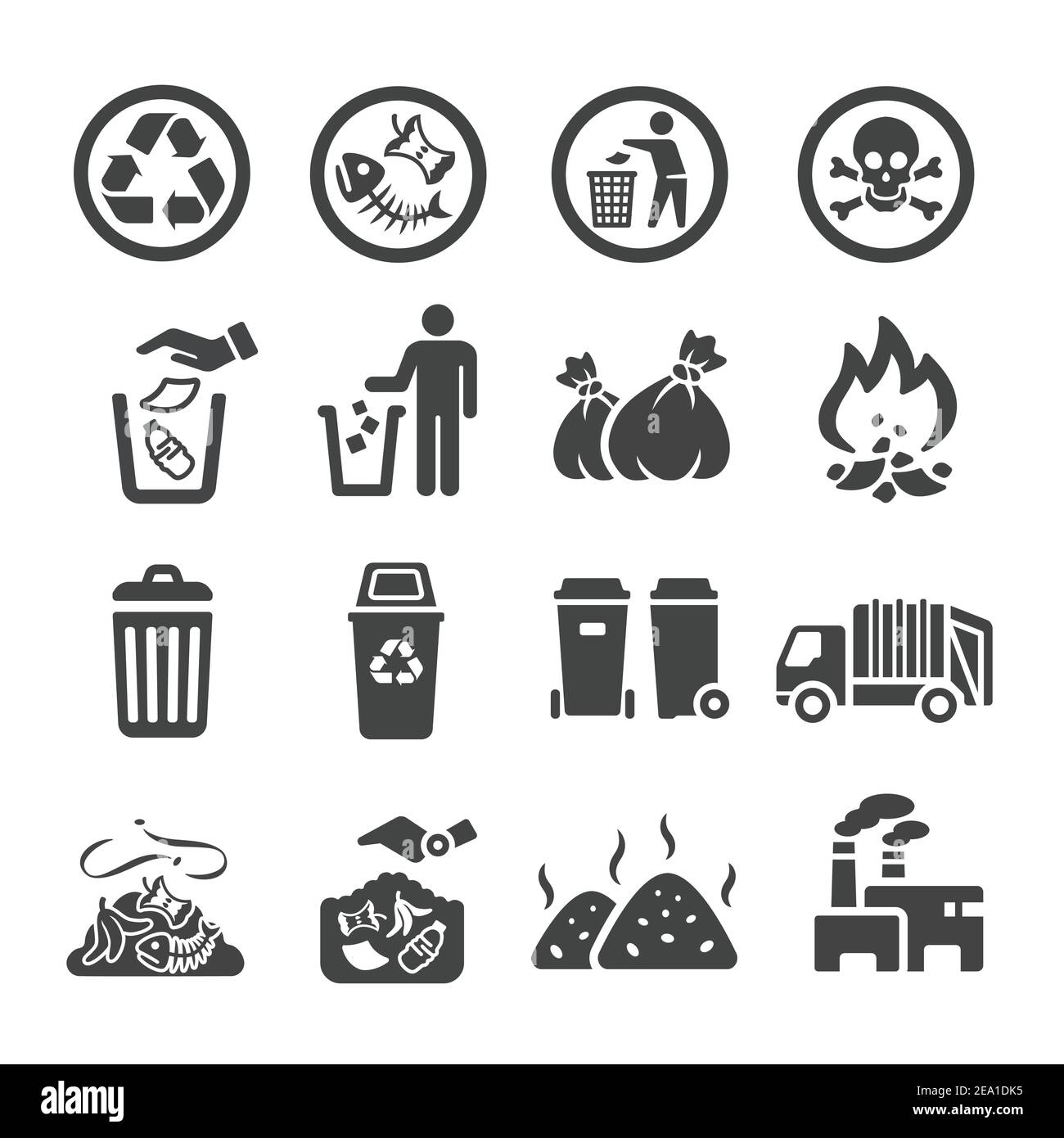Trash landfill garbage pile Stock Vector Images - Alamy