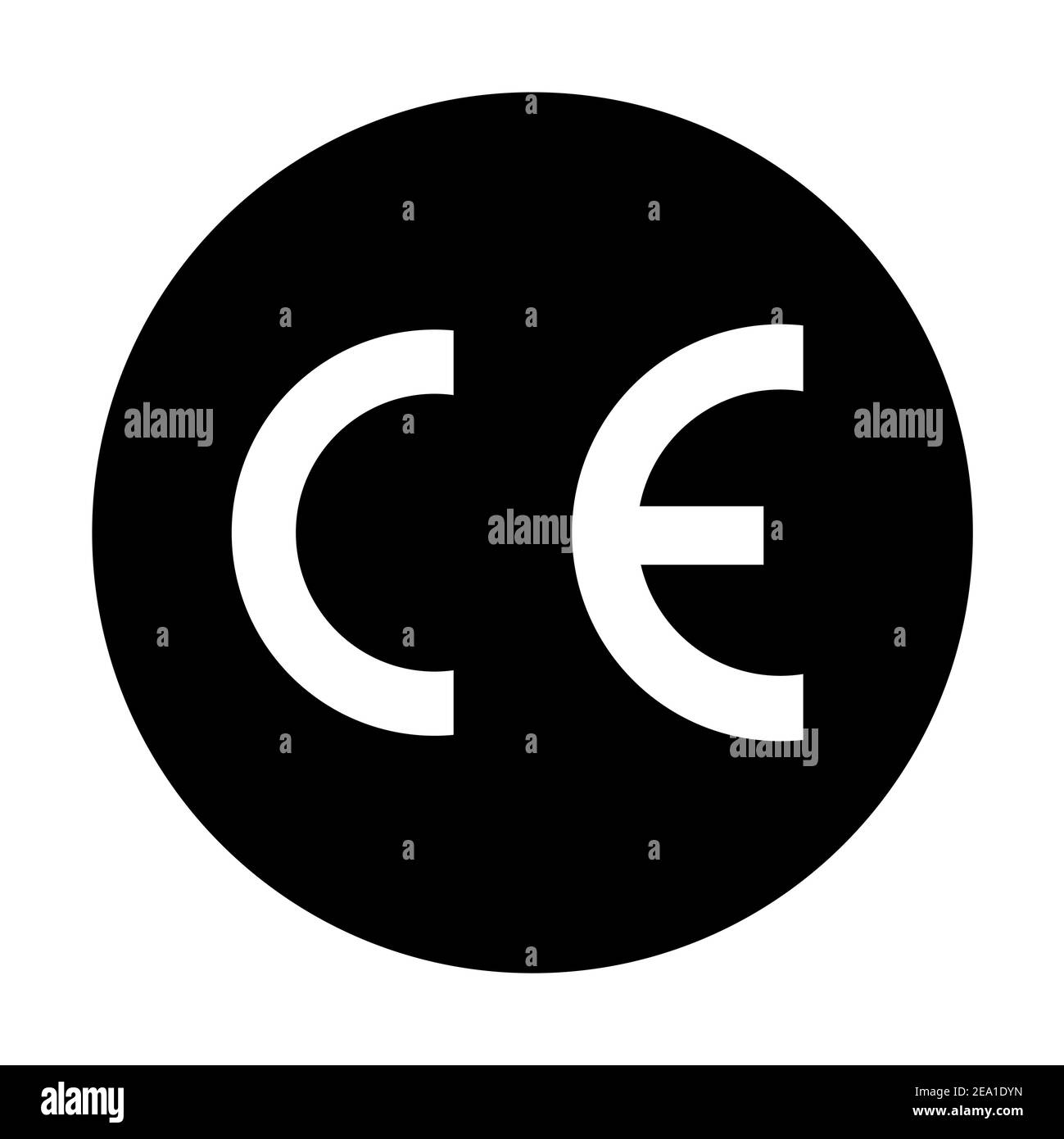 CE mark symbol for conformite europeenne, clean label product ...