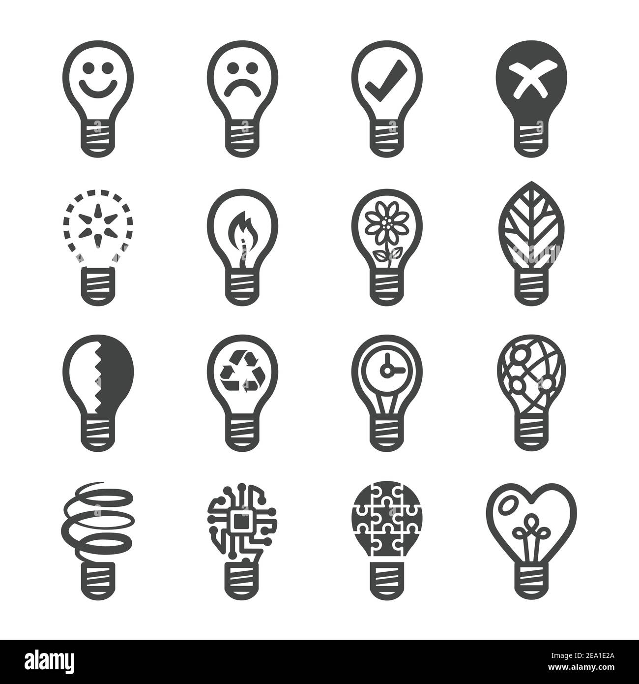 creative light bulb icon Stock Vector Image & Art - Alamy