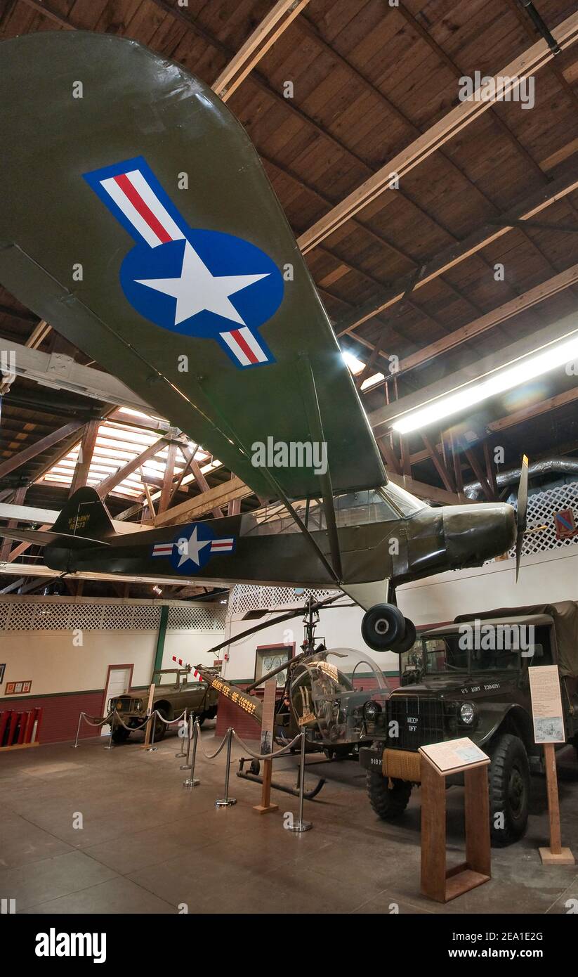 L-21A Super Cub liaison plane, Great Hall at Texas Military Forces ...