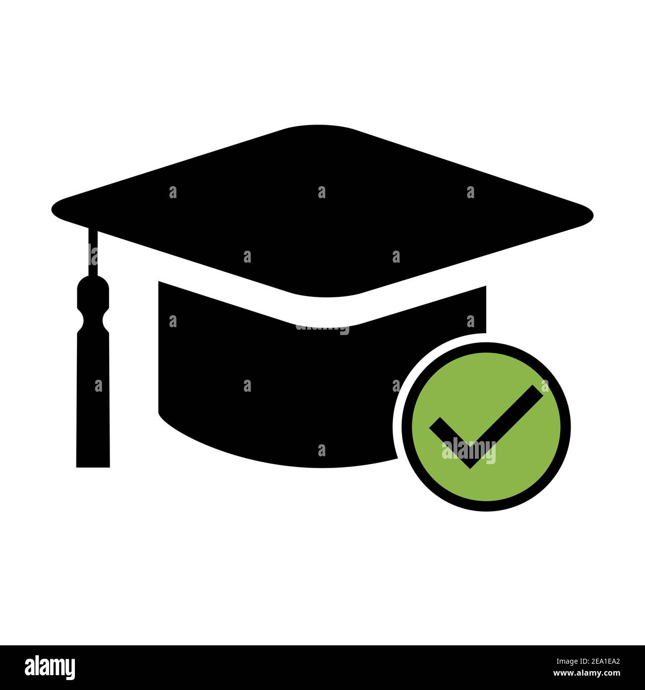 Cap, hat dos symbol isolated on white background. Graduate education ...