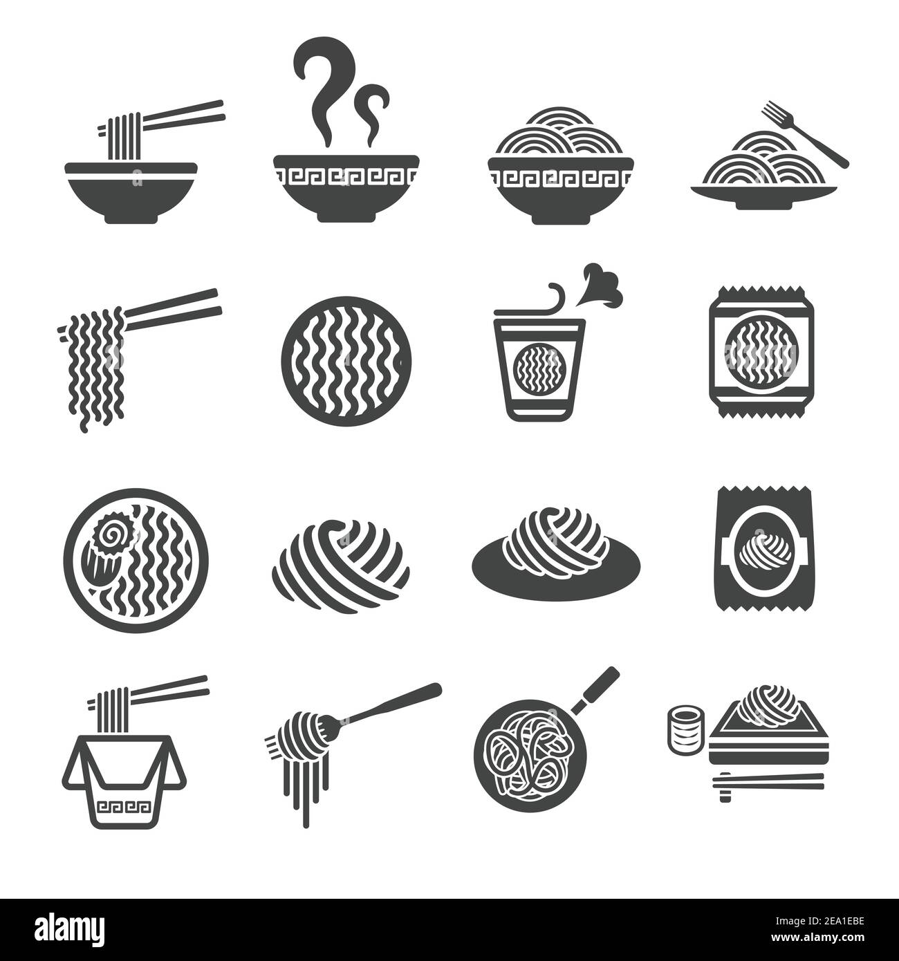 Japanese cuisine noodle soup Black and White Stock Photos & Images - Alamy