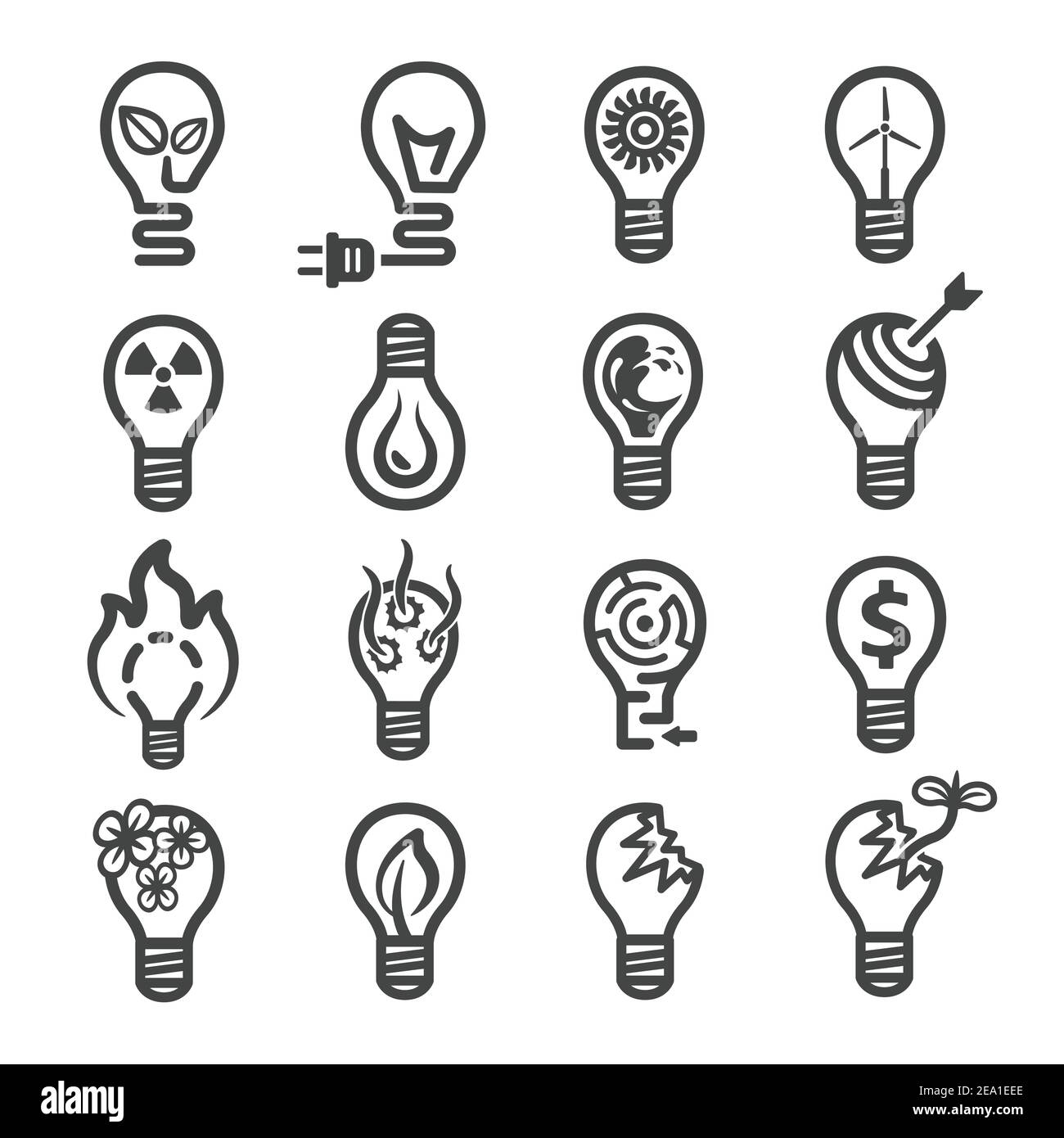 creative light bulb icon,vector illustration Stock Vector Image & Art ...