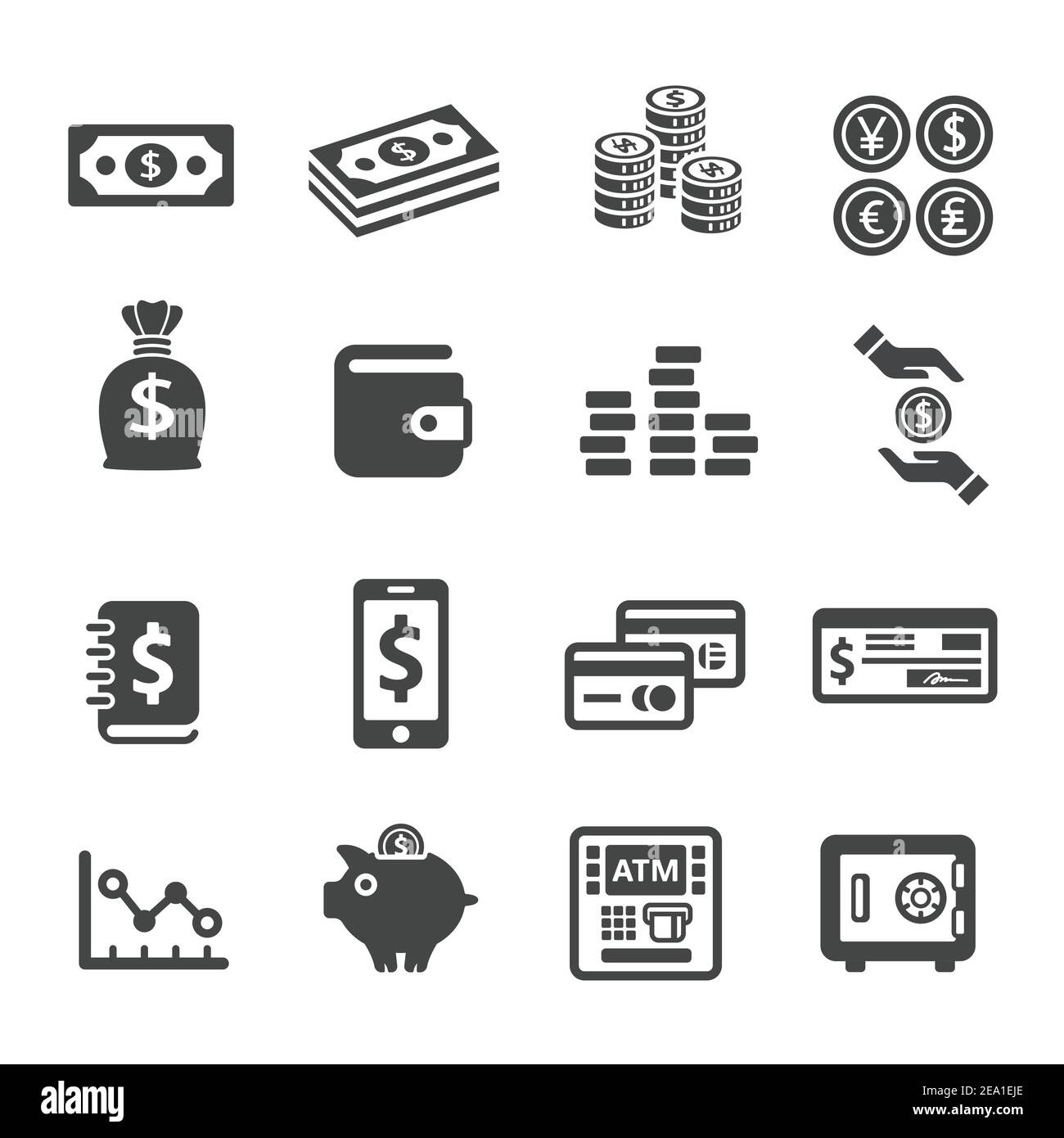 Money check coin icon hi-res stock photography and images - Alamy