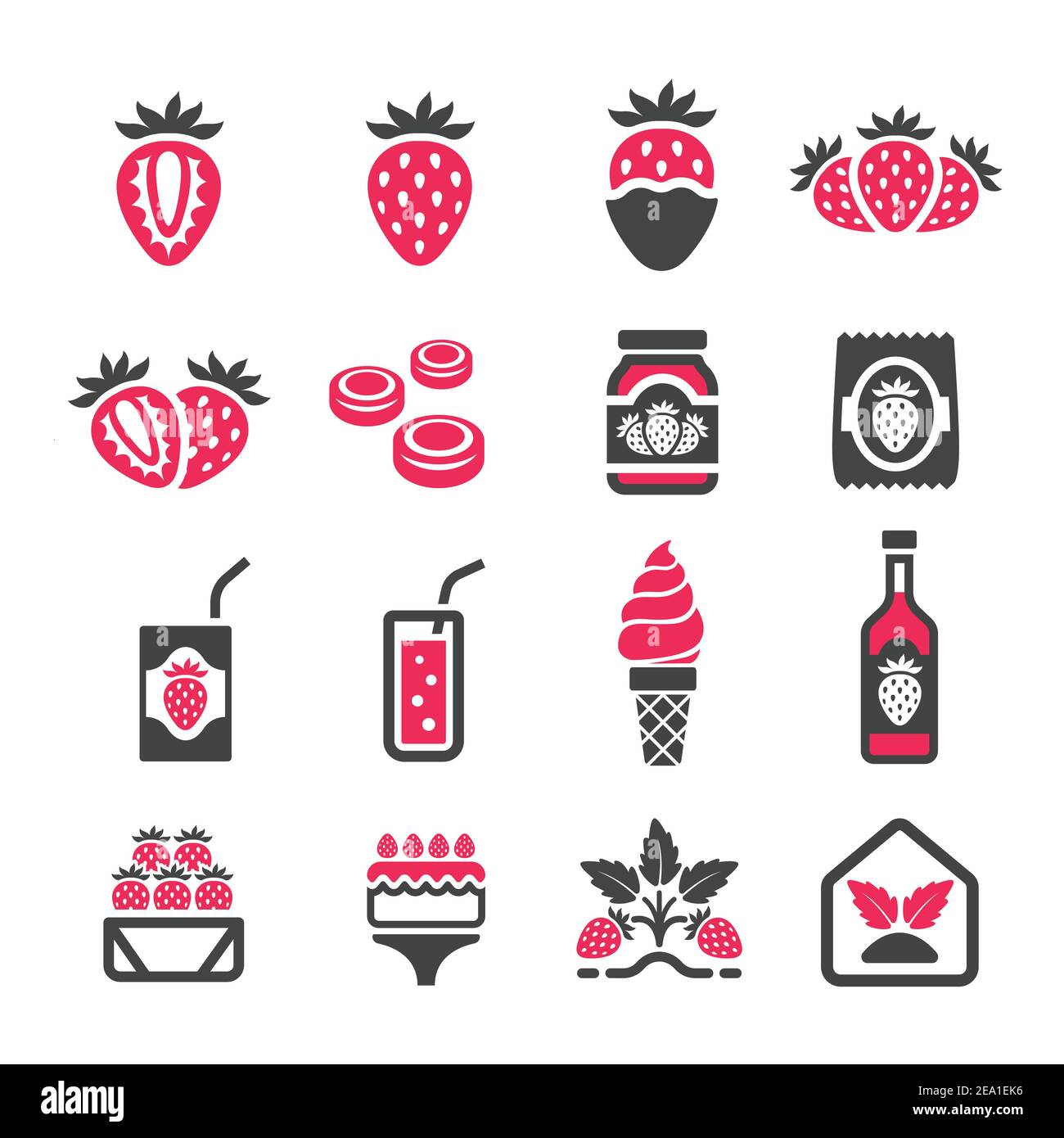 Box of strawberry Stock Vector Images - Alamy