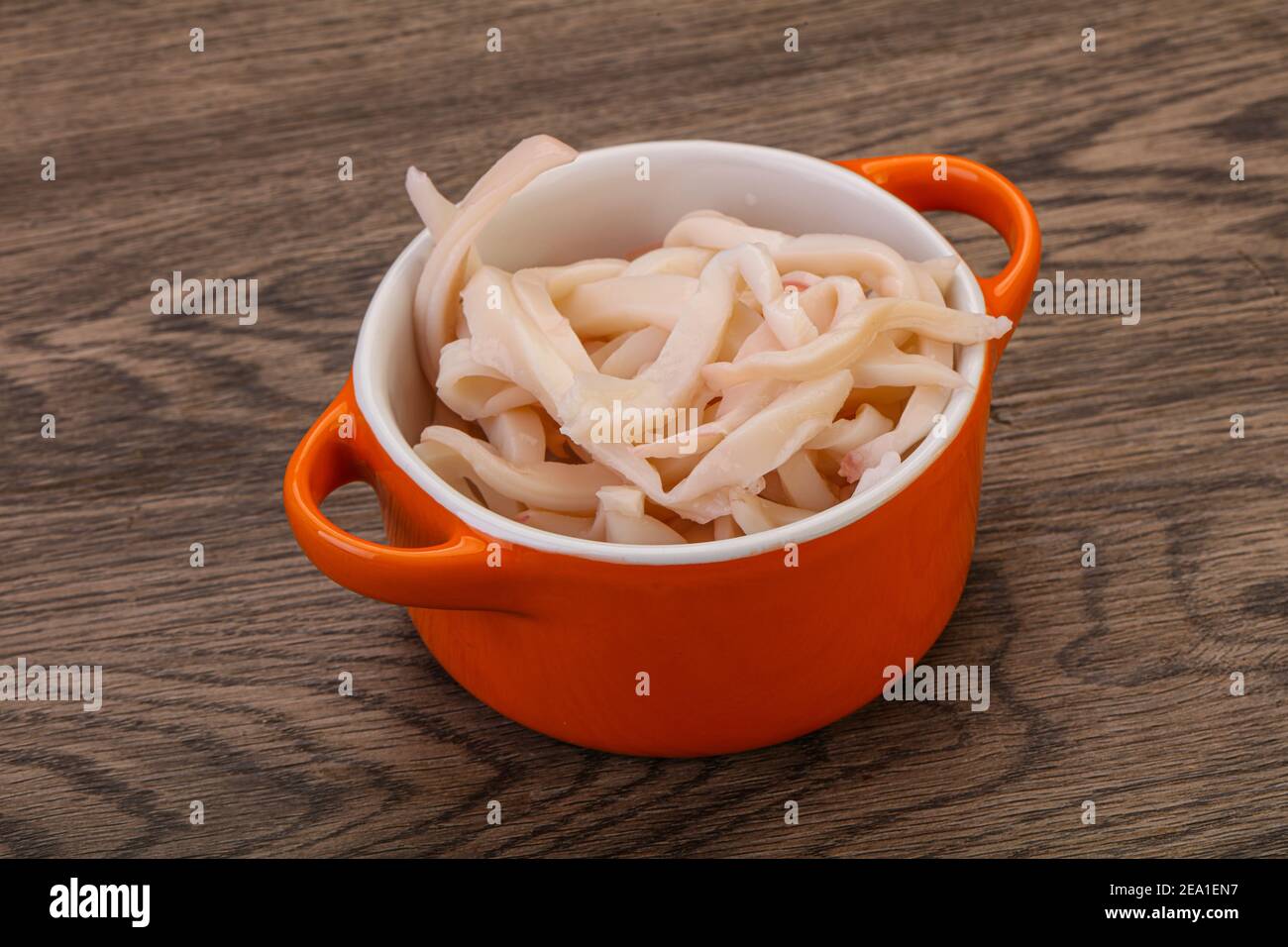 Tasty Marinated squid slices snack in the bowl Stock Photo - Alamy