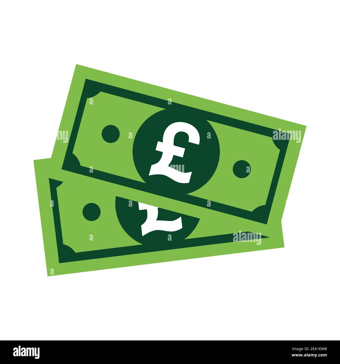 Pound flat icon sign vector. Paper money symbol isolated on white ...