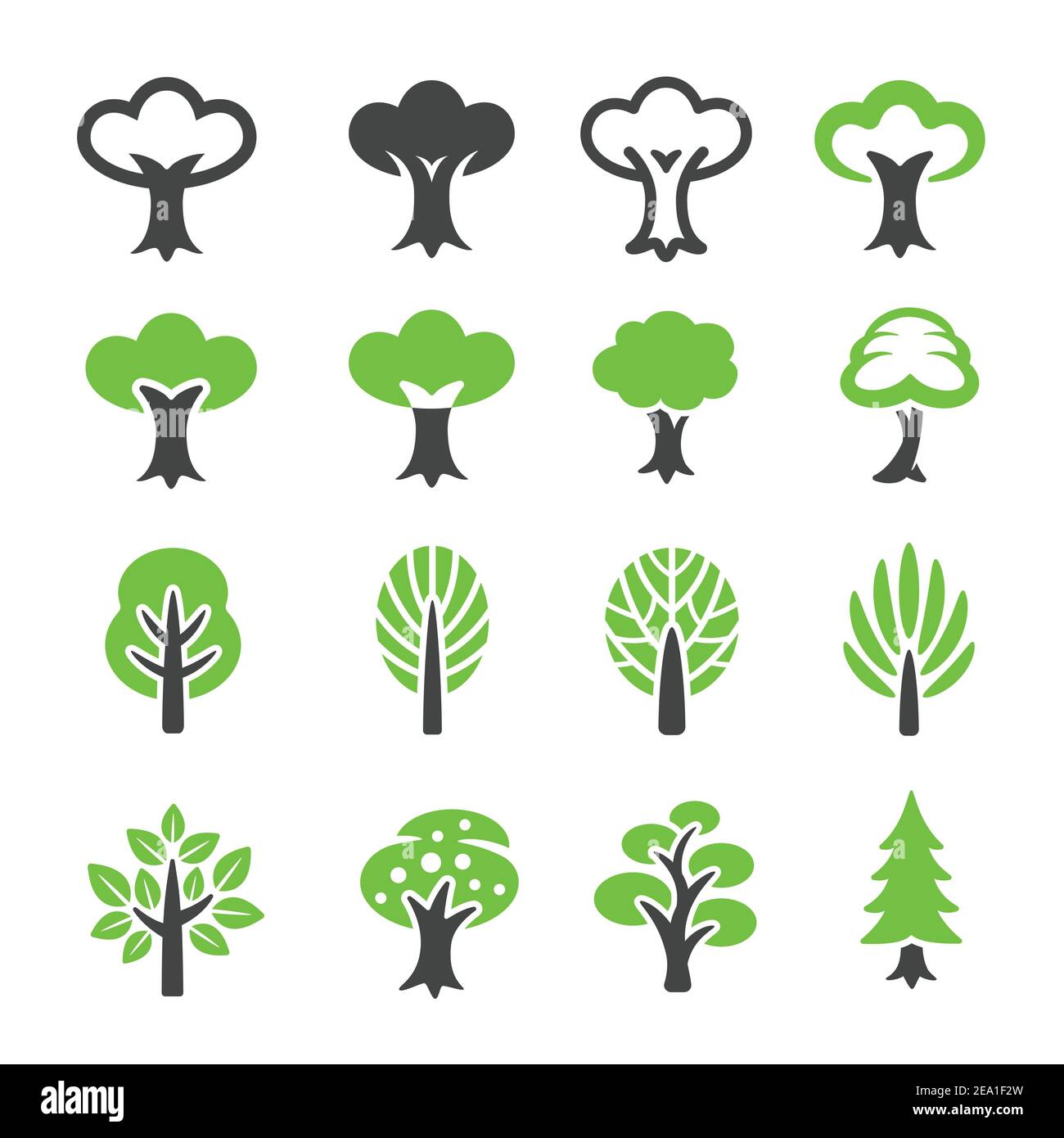 Tree icon Stock Vector Images - Alamy