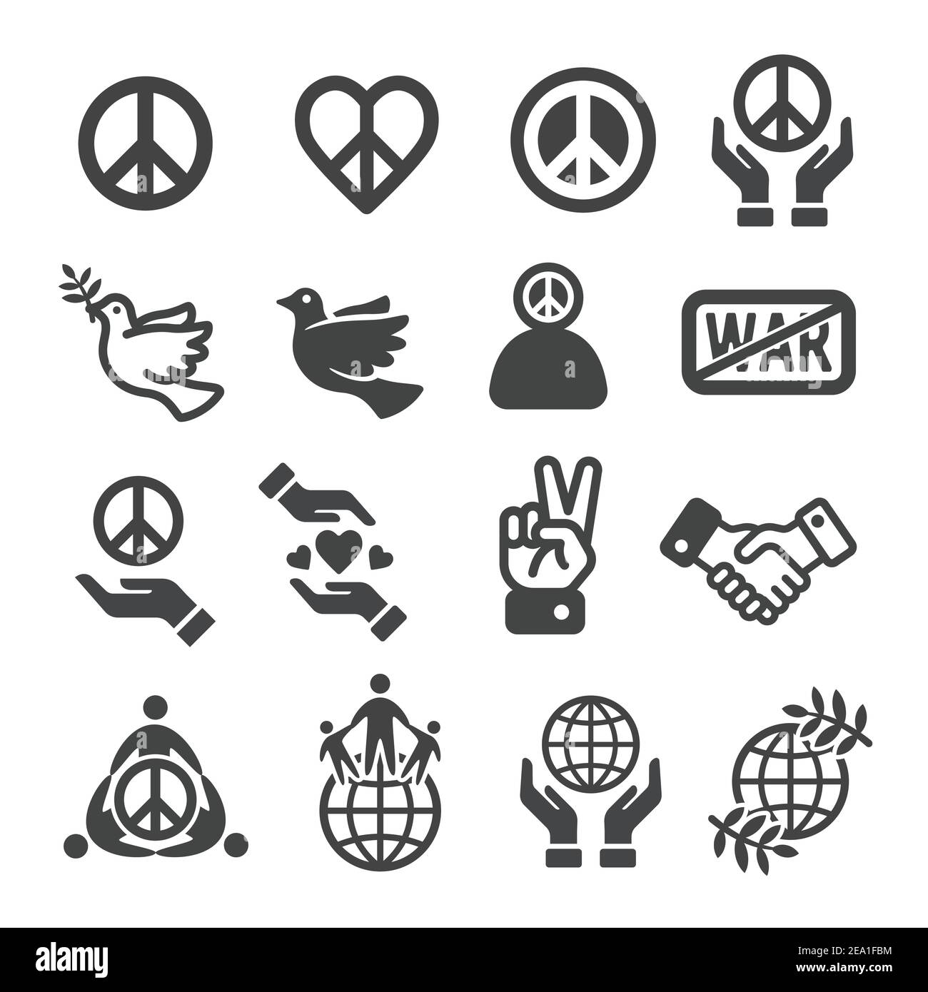 Peace icon hi-res stock photography and images - Alamy