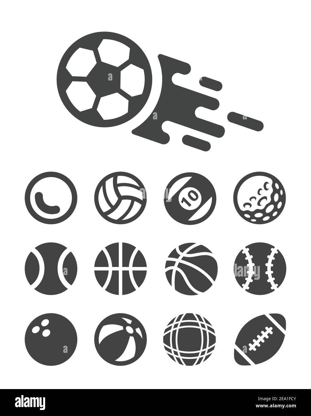 Movement football soccer ball Stock Vector Images - Alamy