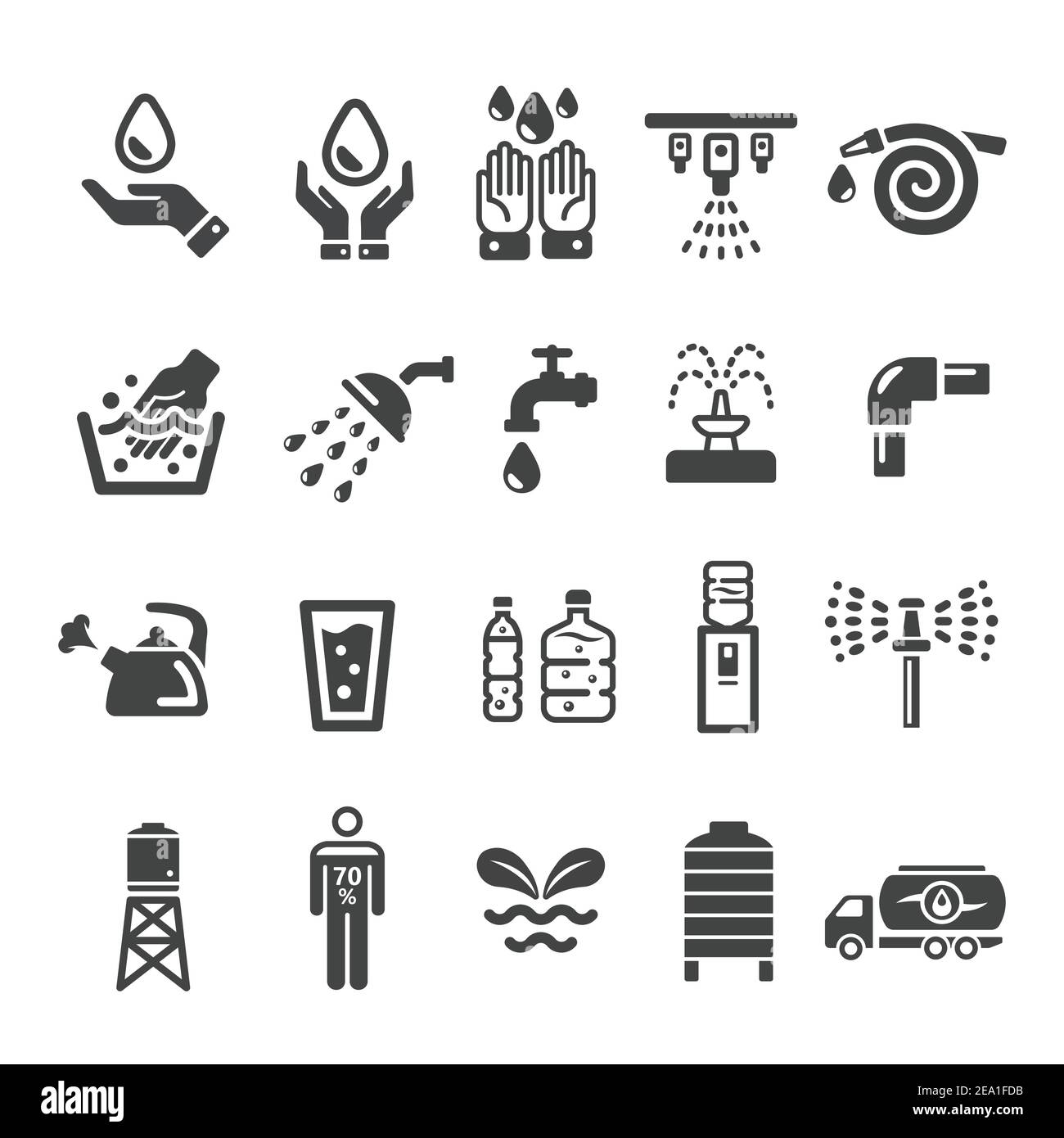 water with human icon Stock Vector Image & Art - Alamy