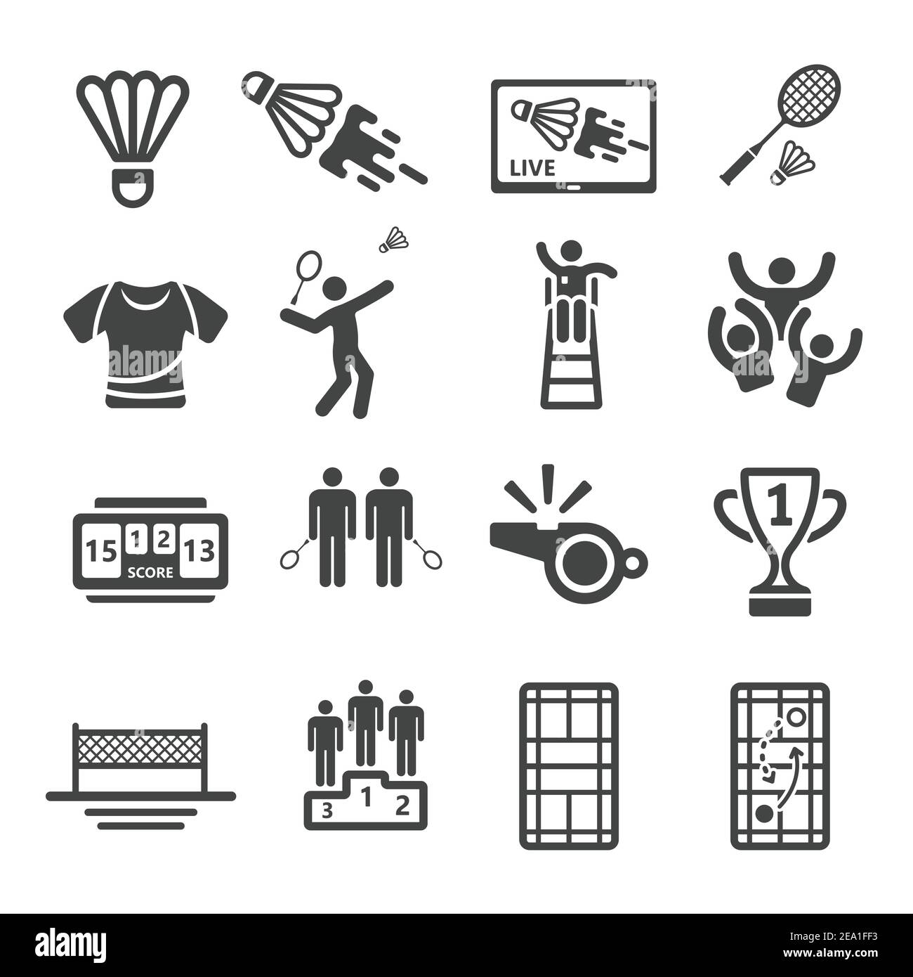 Man badminton racket Stock Vector Images - Alamy