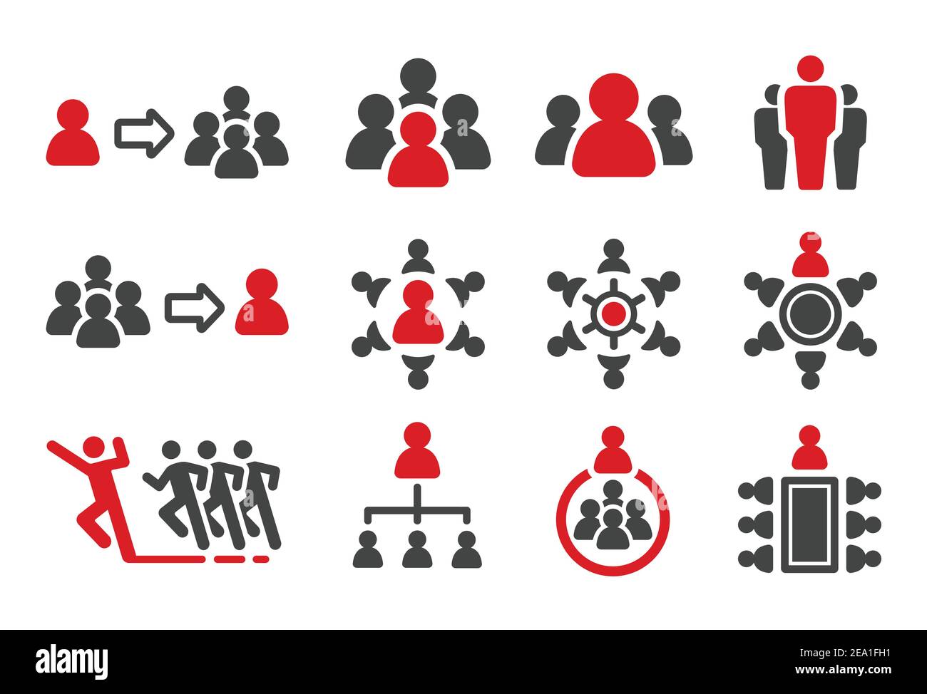 leader,group,organization icon set Stock Vector Image & Art - Alamy