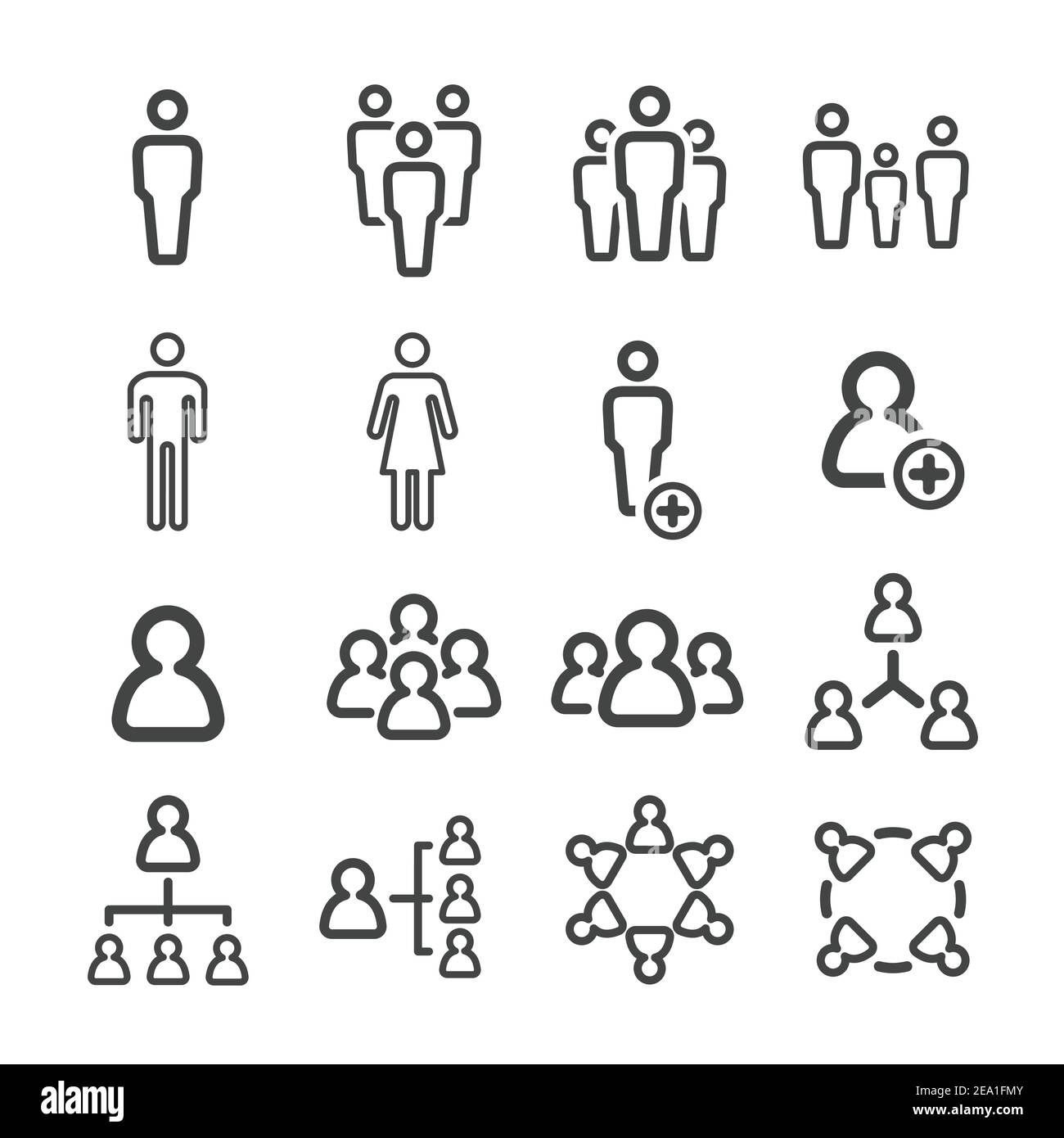 Female avatar line icon Cut Out Stock Images & Pictures - Alamy