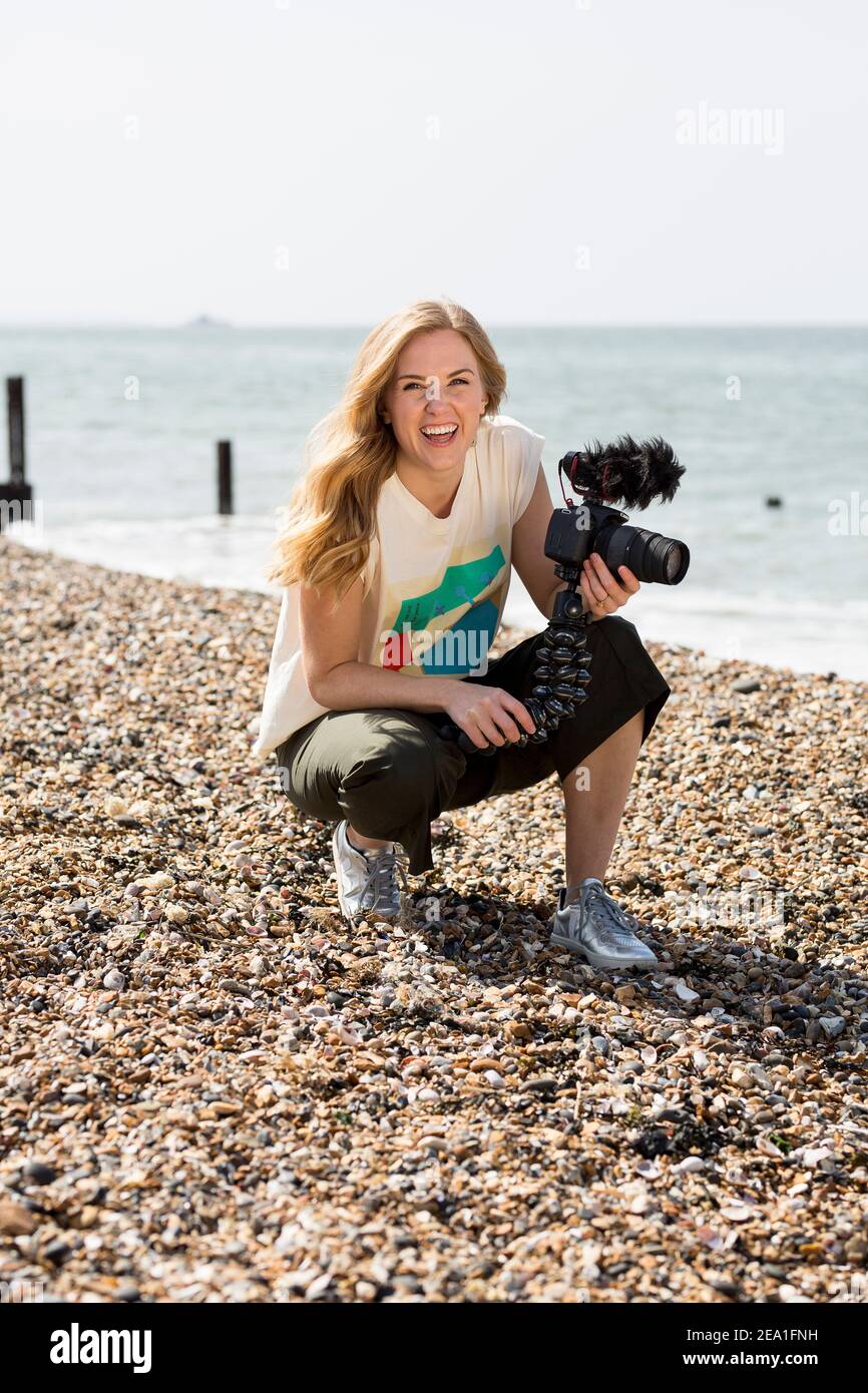 Maddie Moate - CBBC - Science Blogger Stock Photo - Alamy