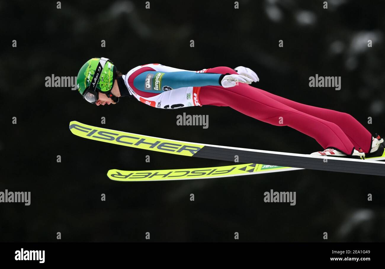 Klingenthal, Germany. 07th Feb, 2021. Nordic skiing/Nordic combined ...