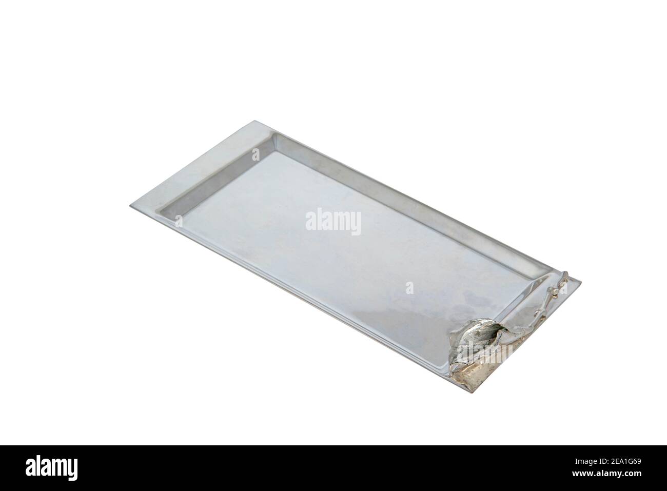Silver tray butler Cut Out Stock Images & Pictures - Alamy