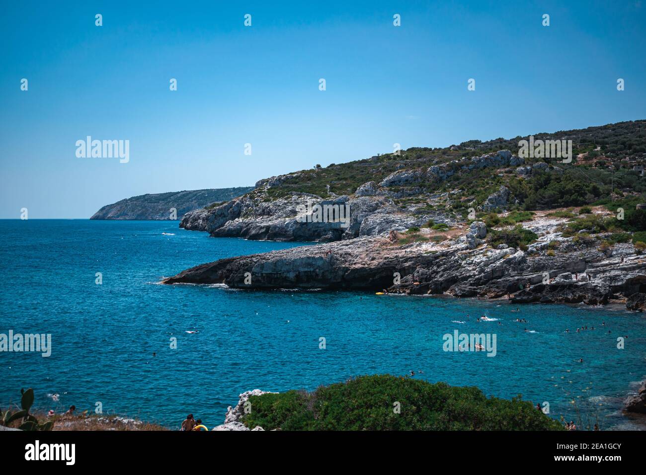 fantastic view on the fabulous puglia sea Stock Photo - Alamy