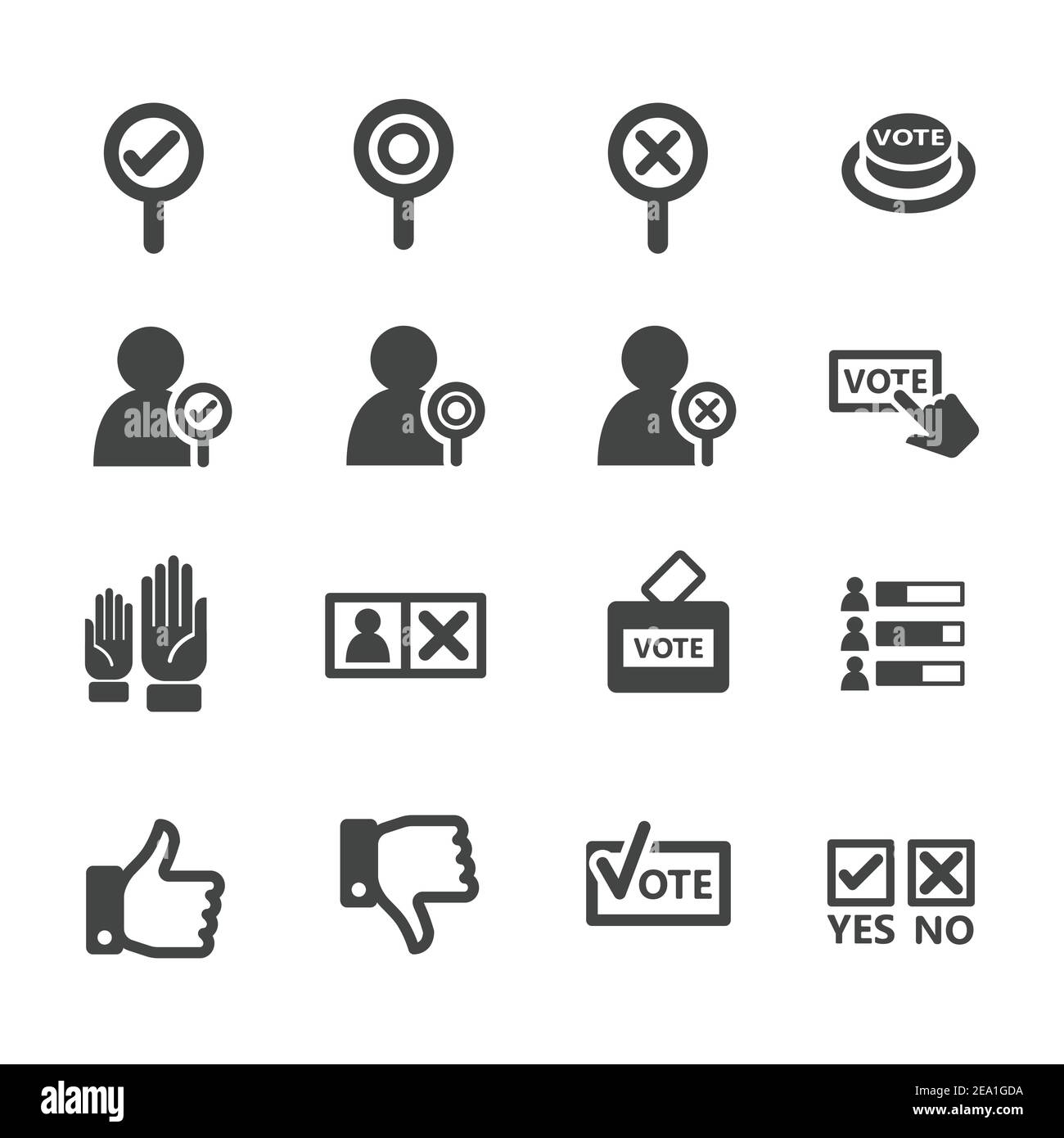 Make your vote count Stock Vector Images - Alamy