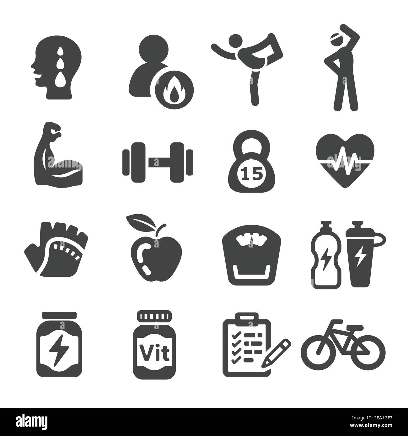 Food energy exercise Stock Vector Images - Alamy