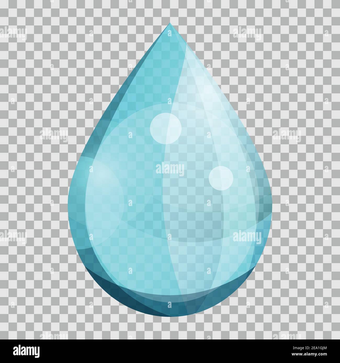 Transparent blue water drop vector Stock Vector Image & Art - Alamy