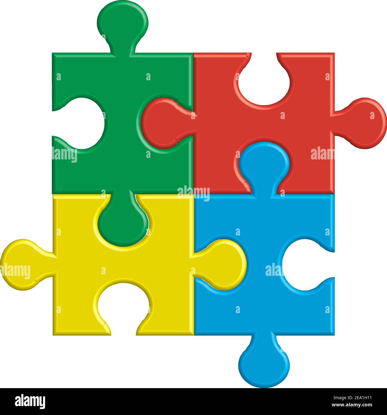 Square puzzle Stock Vector Images - Alamy