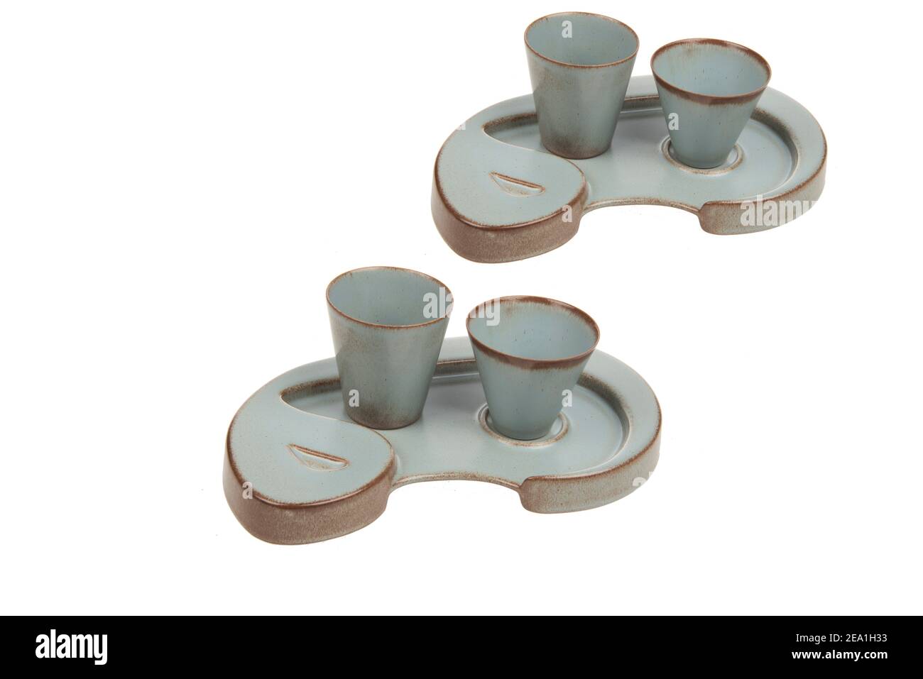 ceramic coffee cup set with plate Stock Photo - Alamy