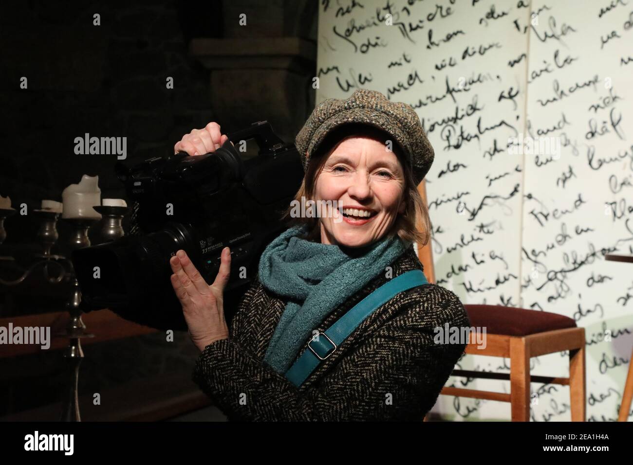 Josephine Hoppe (Tochter von Rolf Hoppe) bei der Aufzeichnung der ...