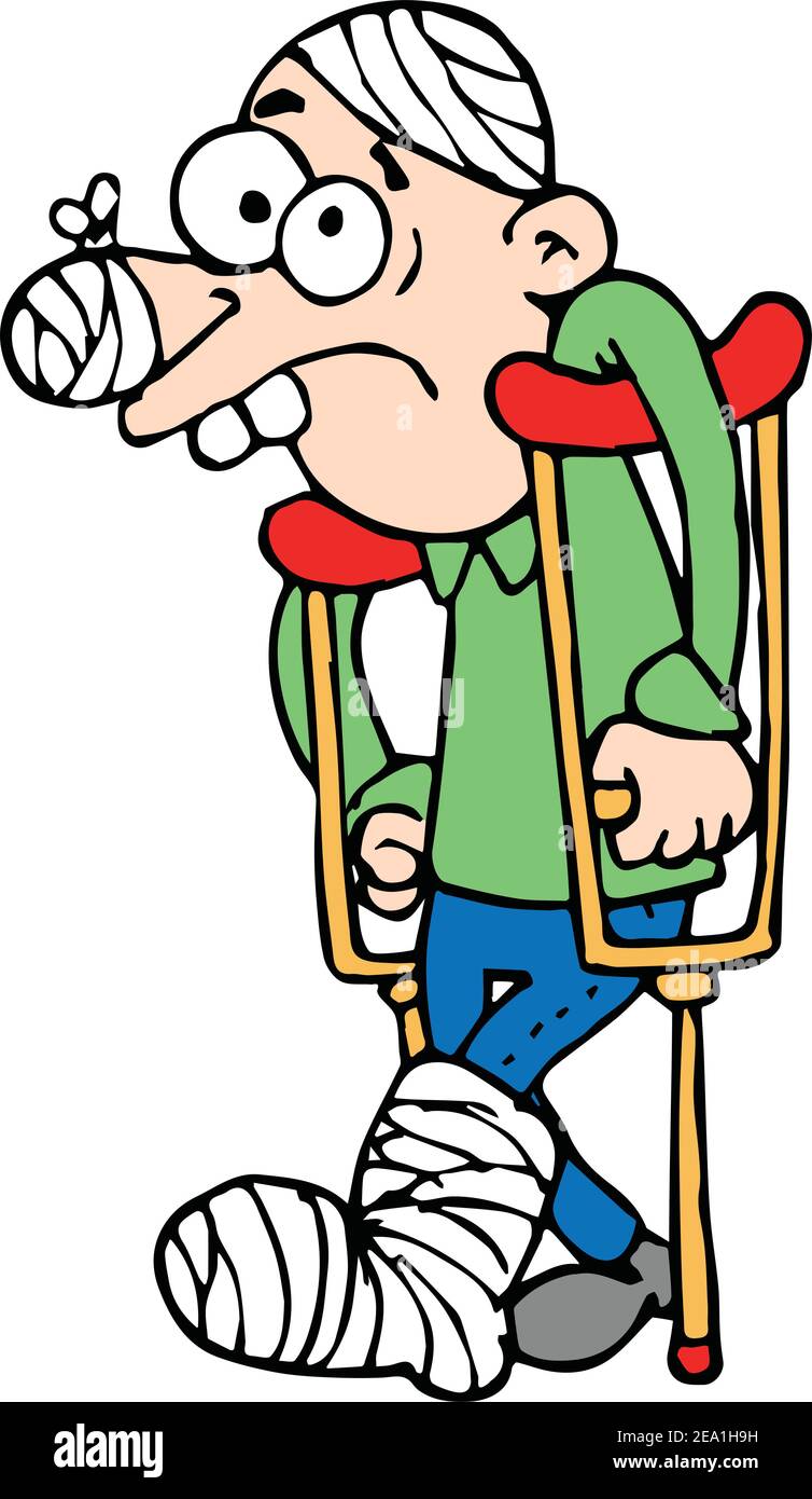 Funny Broken Leg Cartoon