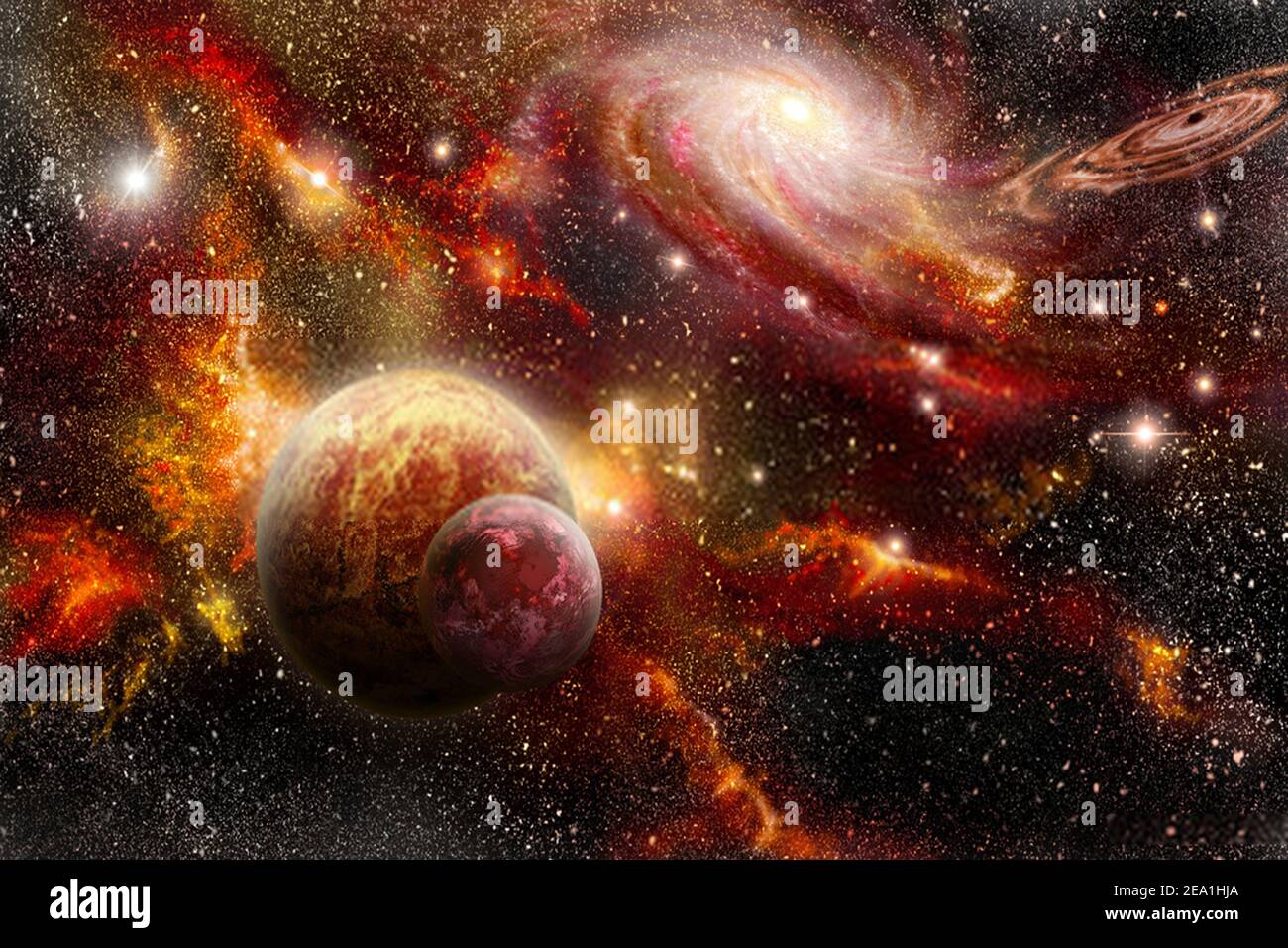Red saturn sky hi-res stock photography and images - Alamy