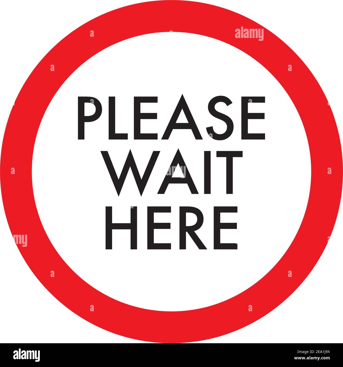 Please wait here Stock Vector Image & Art - Alamy