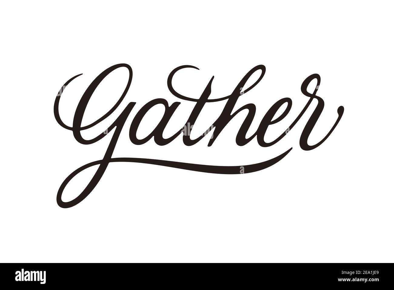 Gather vector lettering Stock Vector Image & Art - Alamy