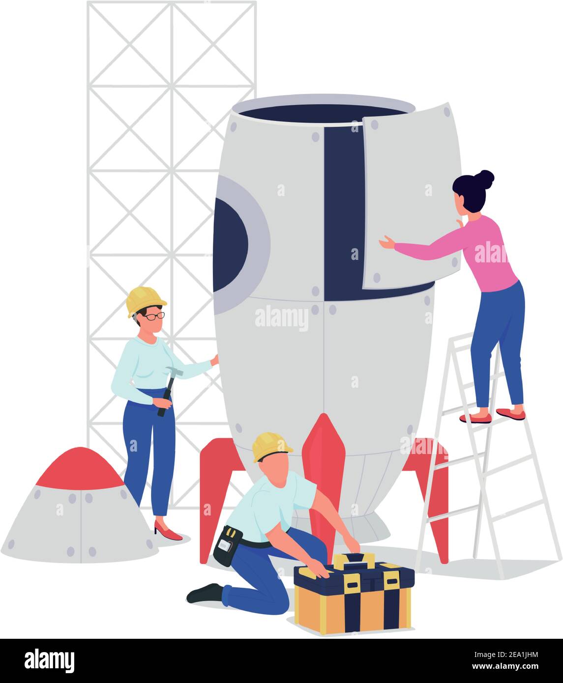 American engineers at work Cut Out Stock Images & Pictures - Alamy