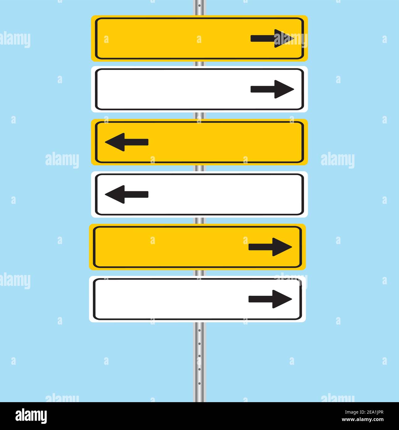 empty road sign Stock Vector Image & Art - Alamy