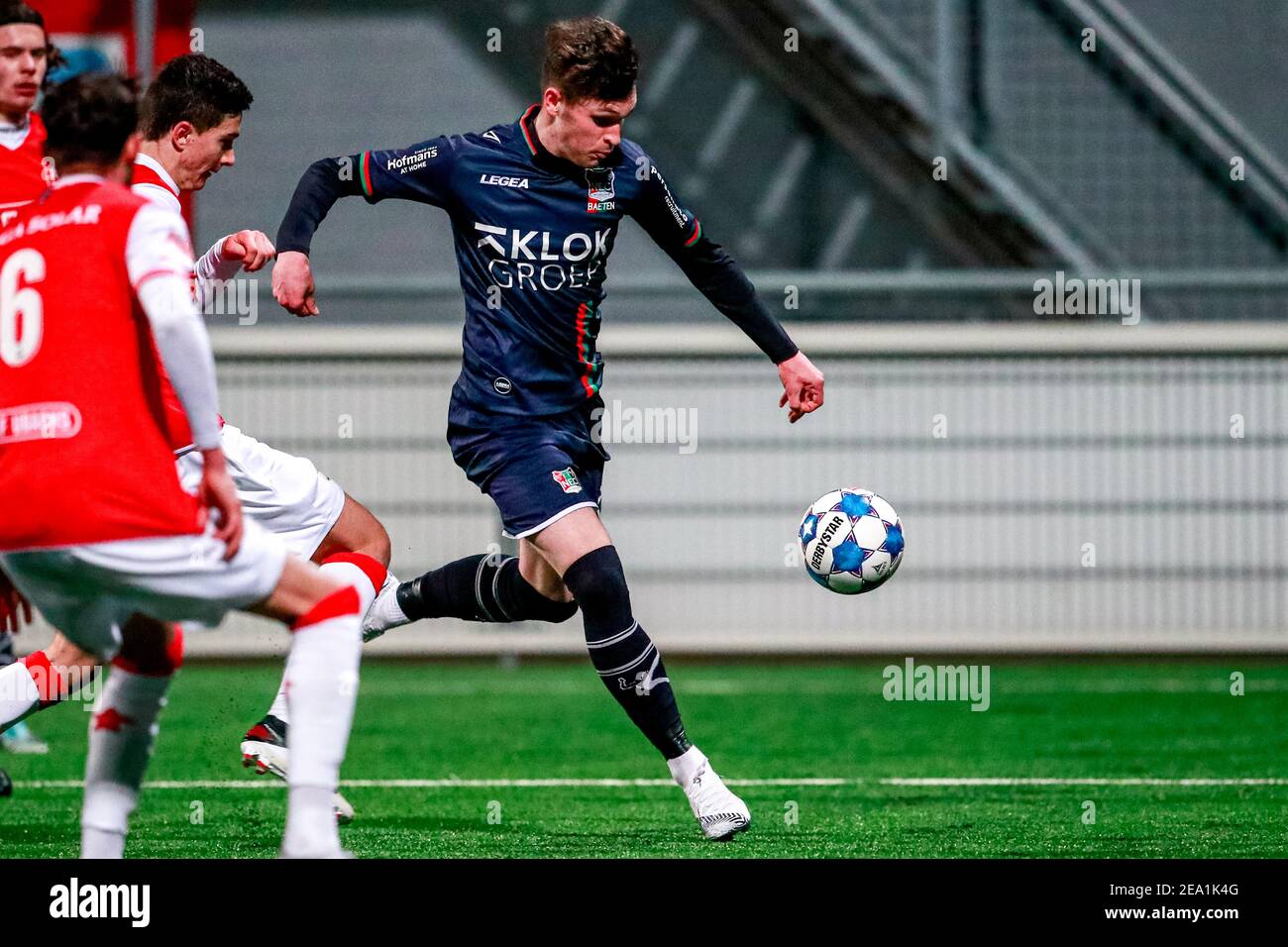 MAASTRICHT, NETHERLANDS - FEBRUARY 6: Thibo Baeten of NEC during the ...