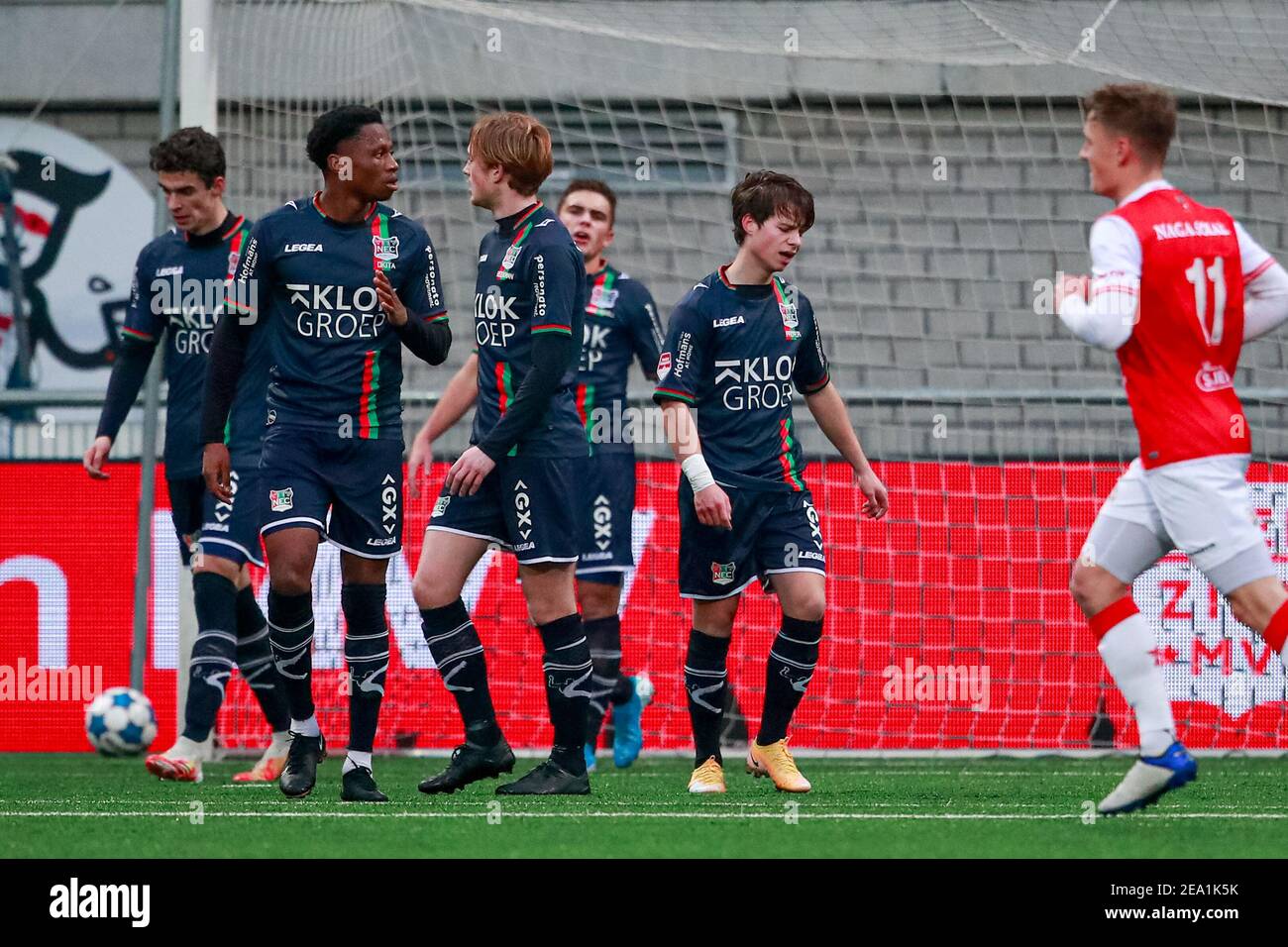 MAASTRICHT, NETHERLANDS - FEBRUARY 6: Cas Odenthal of NEC, Jonathan ...