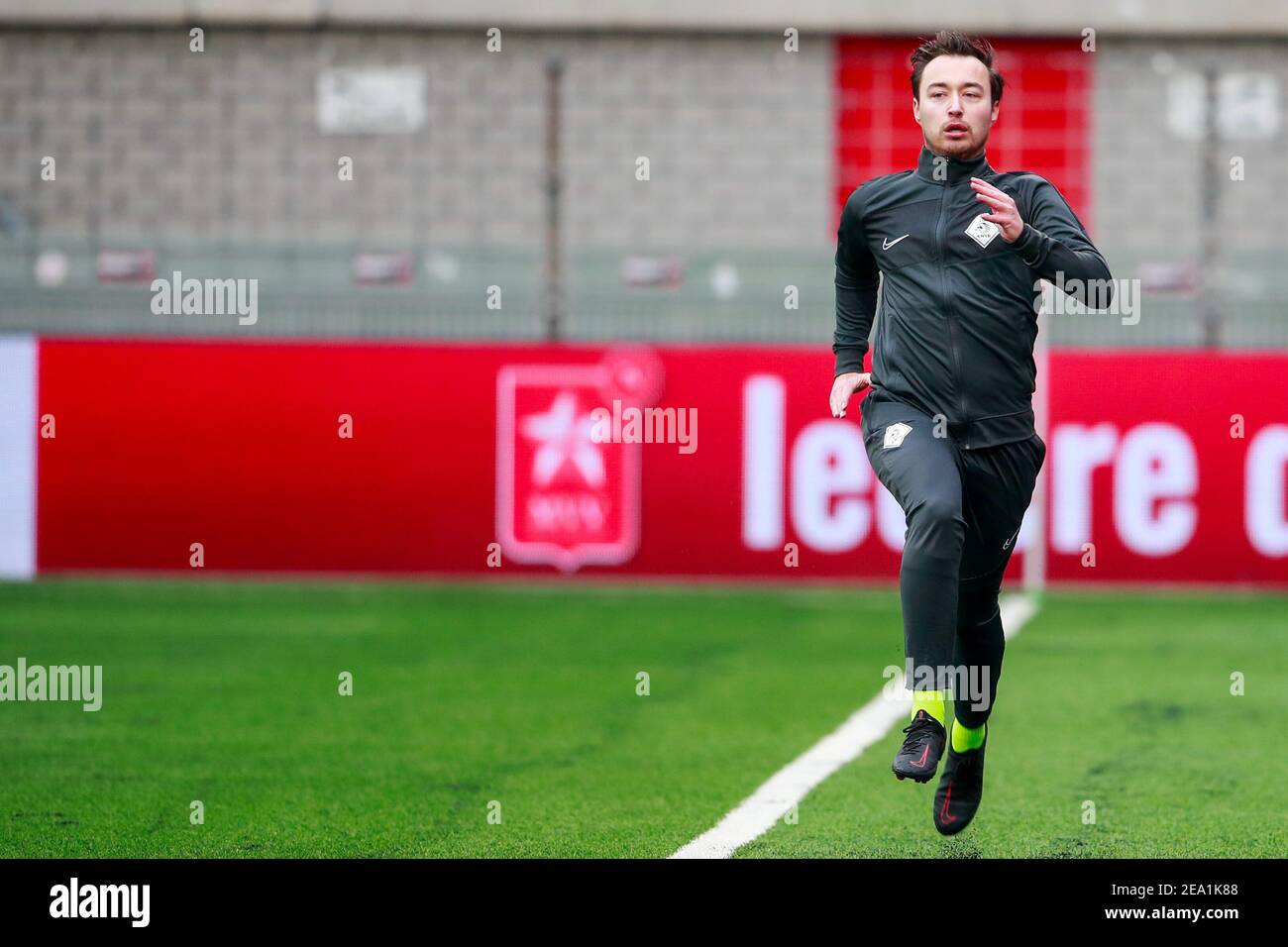 MAASTRICHT, NETHERLANDS - FEBRUARY 6: Assistant Referee Alwin Steeg ...