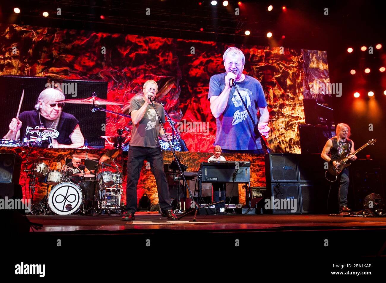 Deep Purple perform live on stage at the O2 Arena Greenwich, London ...