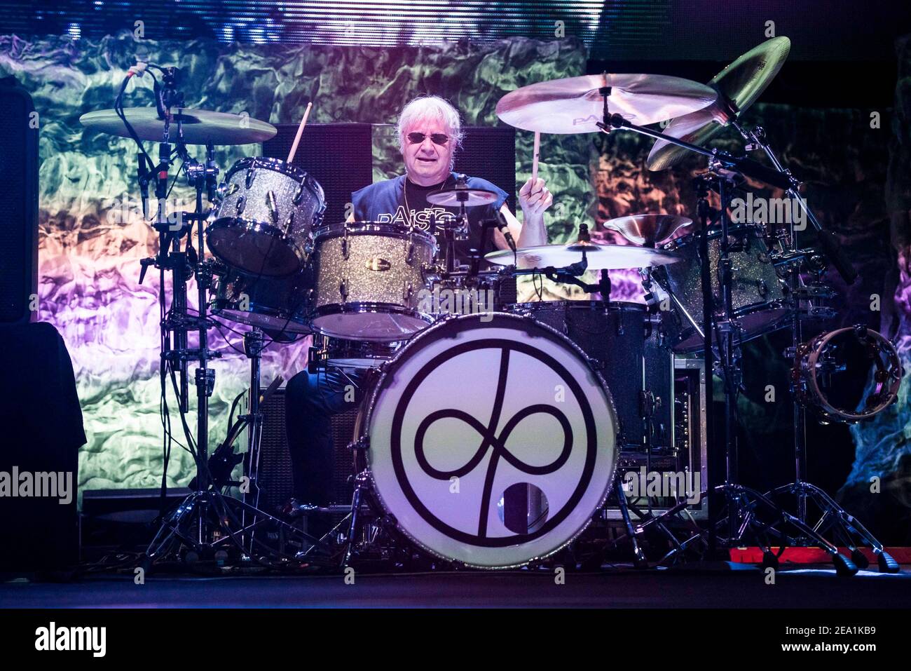 Ian Paice of Deep Purple performs live on stage at the O2 Arena ...