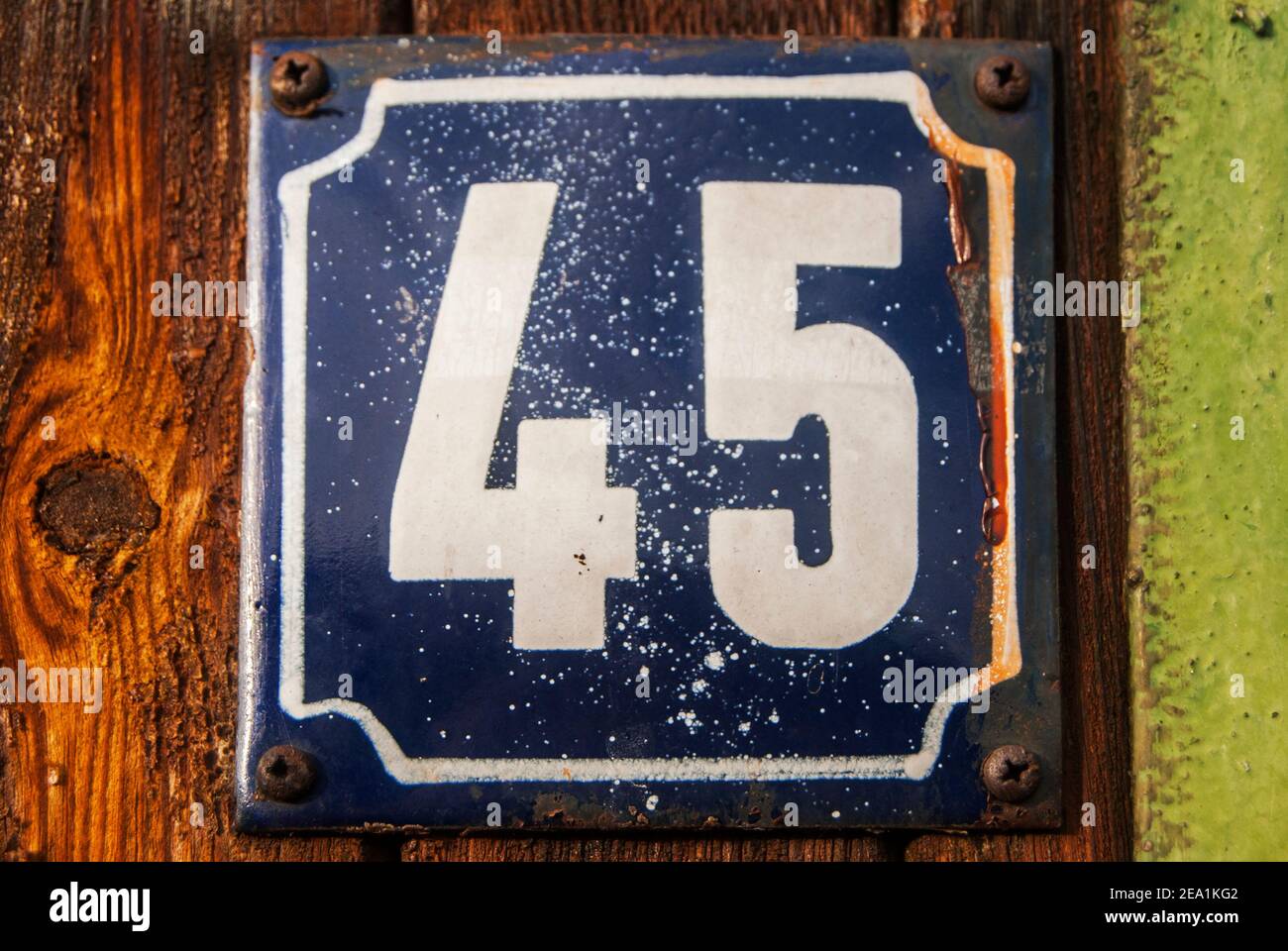Number 45 sign hi-res stock photography and images - Alamy