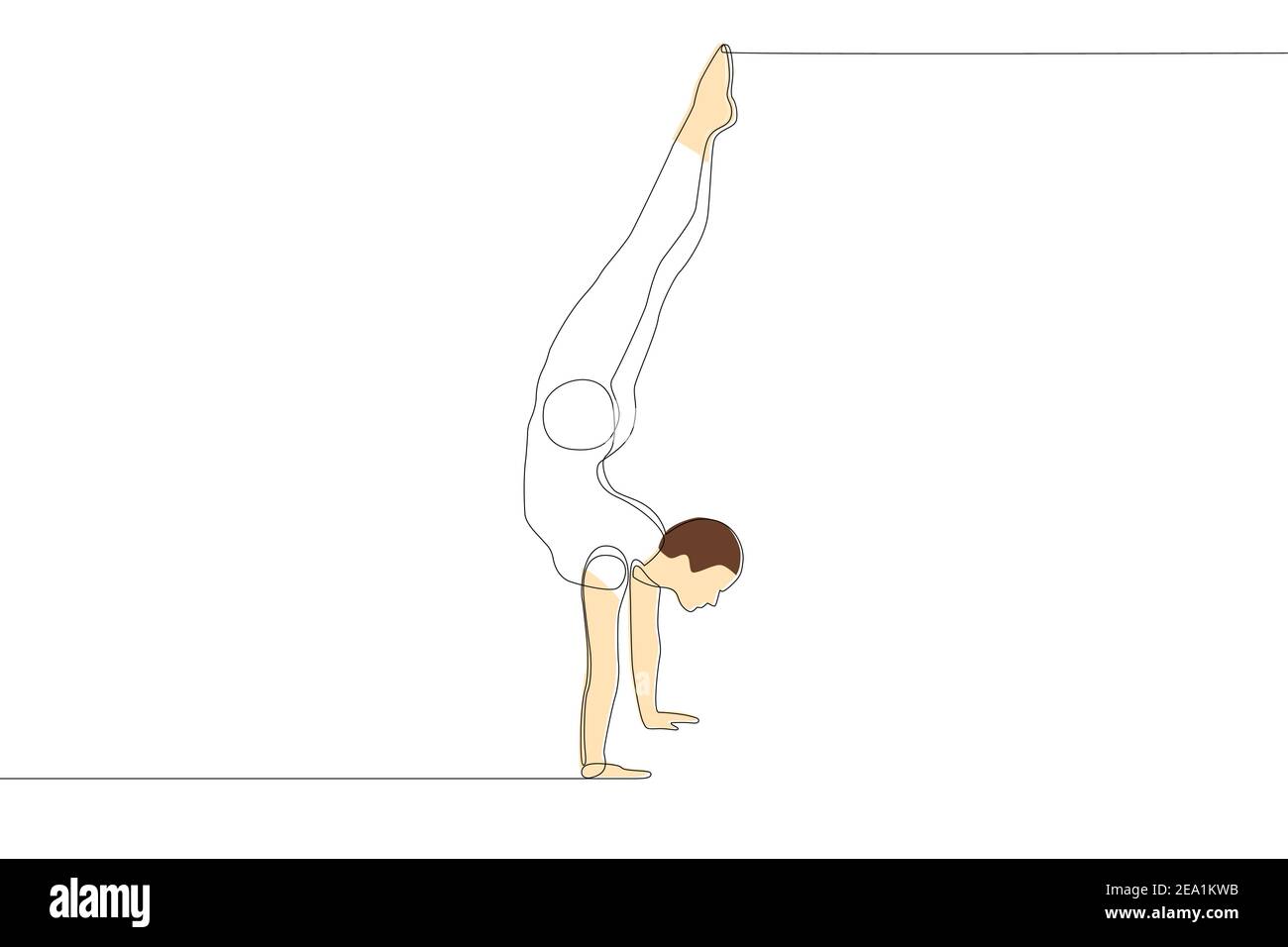 Acrobat in training Stock Vector Images - Alamy