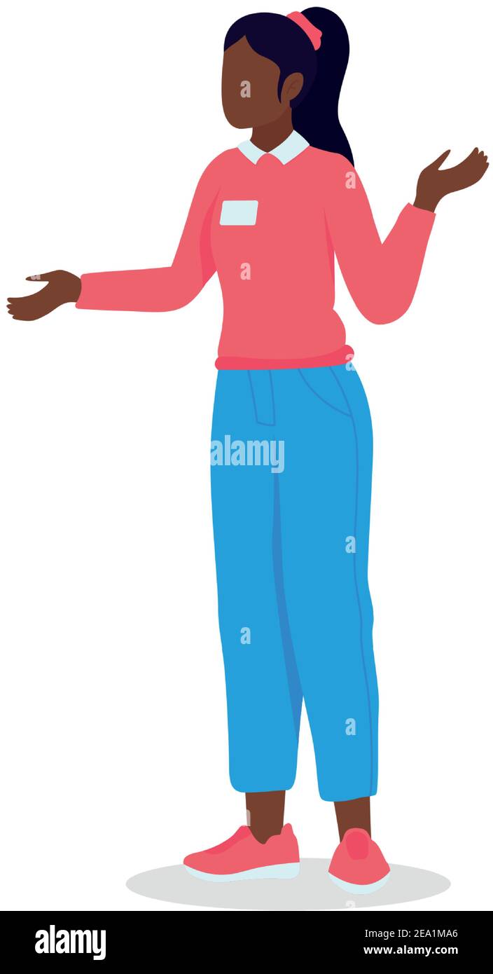 School teacher flat color vector faceless character Stock Vector Image ...