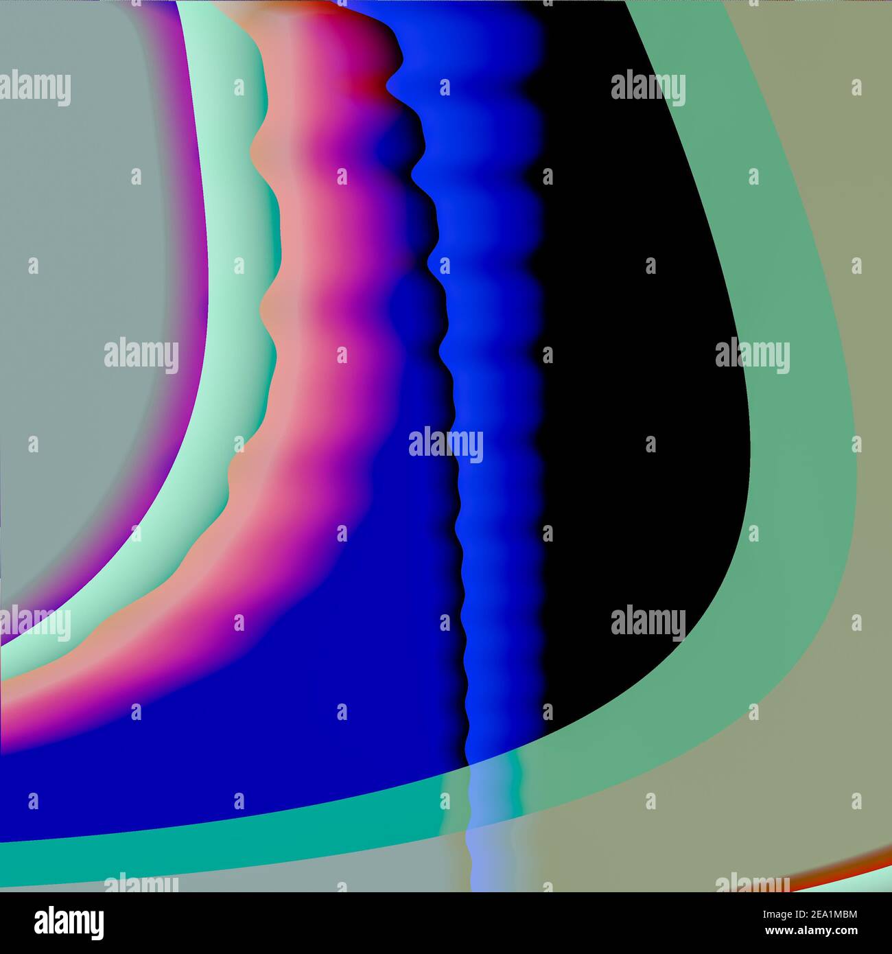 An illustration of colorful geometric curvey figures - perfect for ...