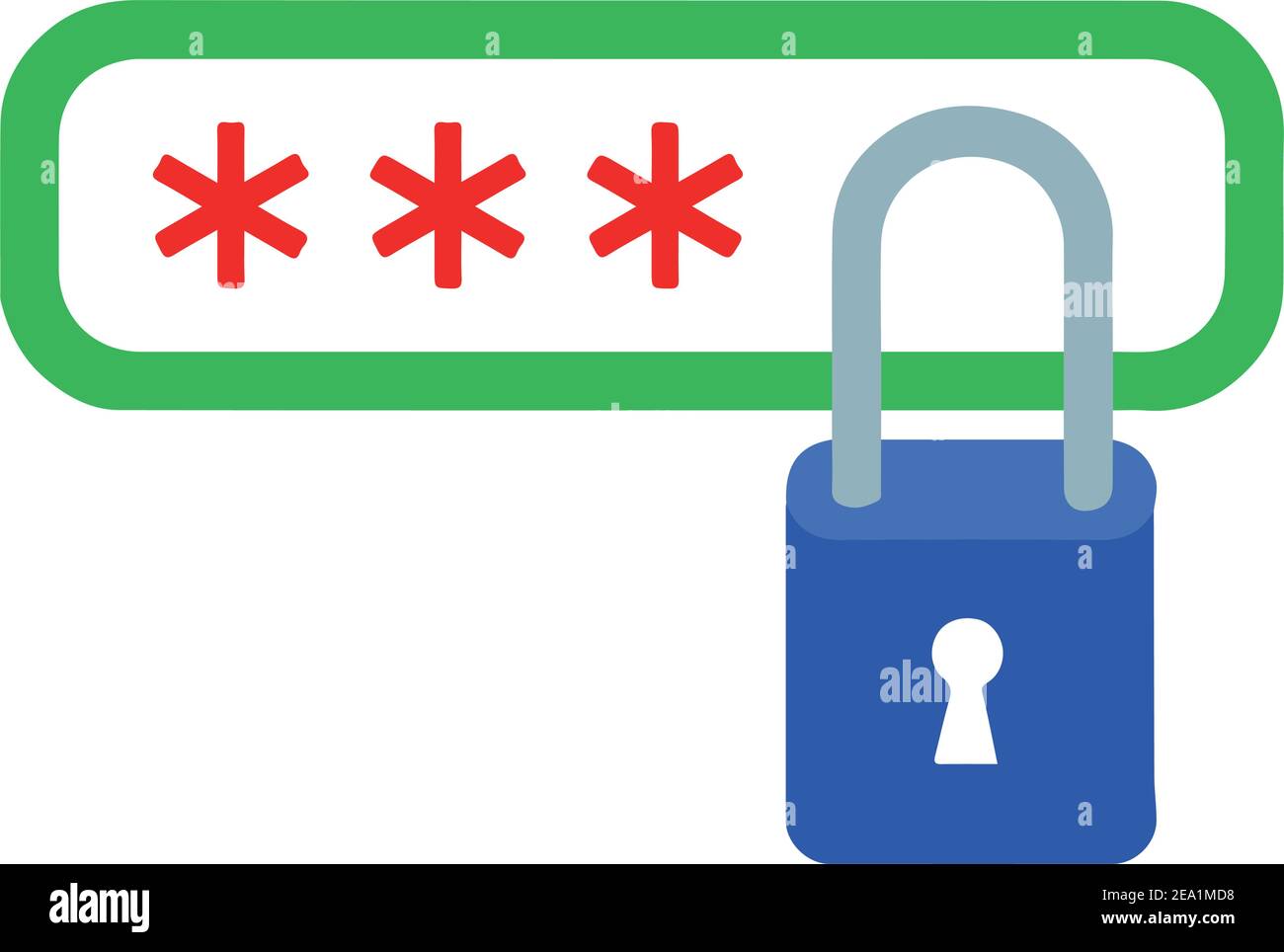 Password computer note Stock Vector Images - Alamy