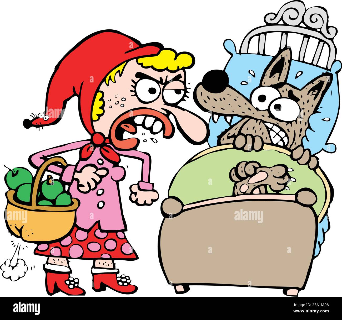Little red riding hood cartoon hi-res stock photography and images - Alamy