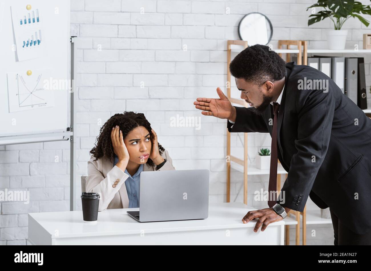 Female boss busy office hi-res stock photography and images - Alamy