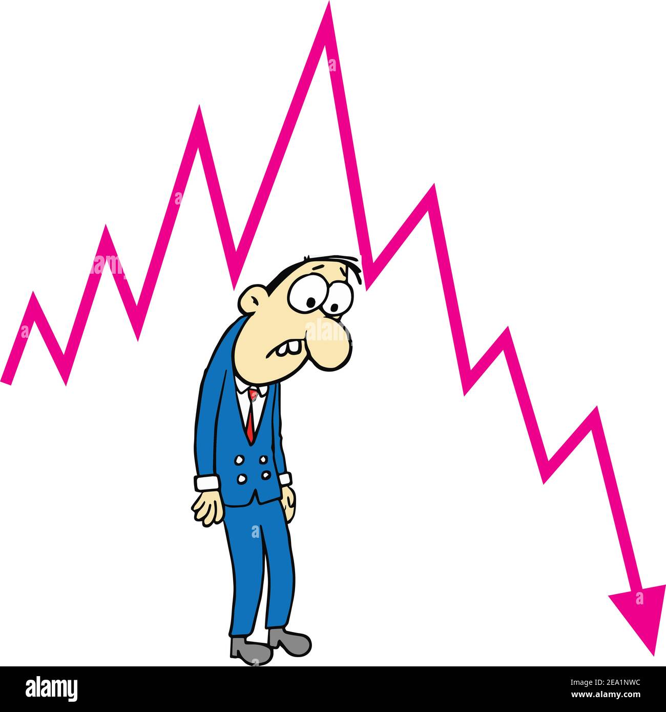 Businessman financial report in office Stock Vector Images - Alamy