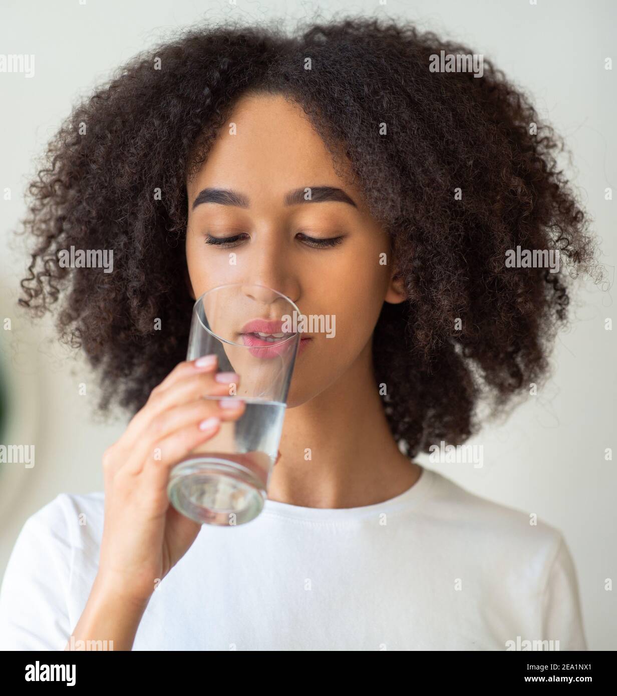 Healthy lifestyle, water balance and beautiful skin and body Stock ...