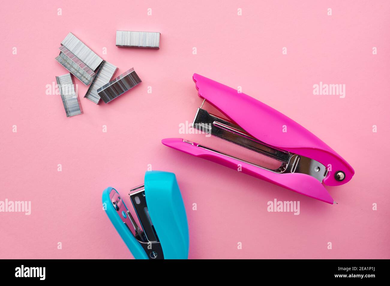 Stapler tool stationery color hi-res stock photography and images - Alamy