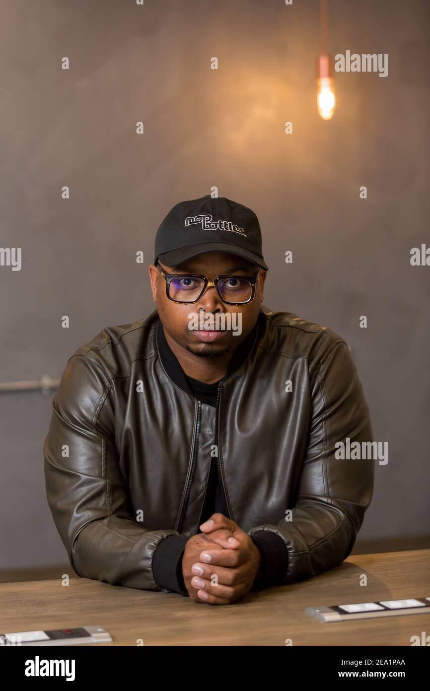 Johannesburg, South Africa - July 12, 2017: DJ DIMPLEZ a Black South ...